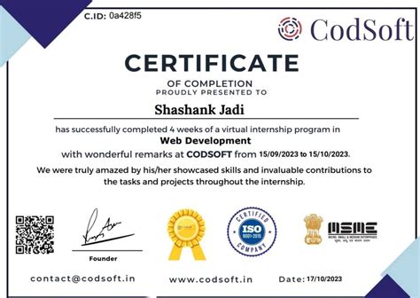shashank jadi on linkedin webdevelopment internshipcomplete