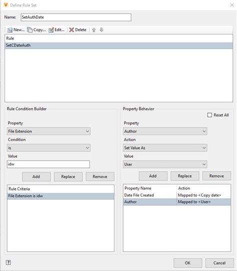 How To Create A Copy Design Rule That Updates The Author And The Create