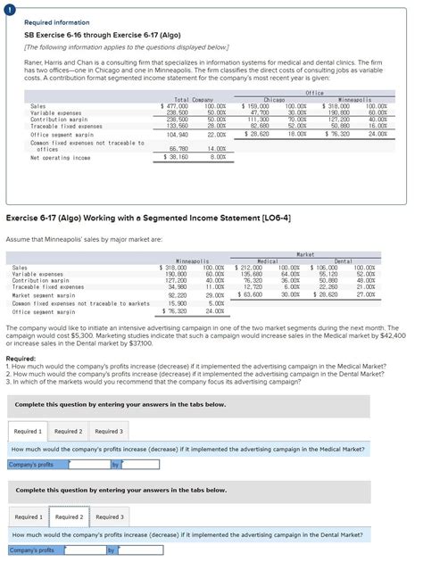 solved required information sb exercise 6 16 through
