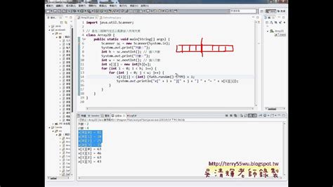 10 二維陣列範例array2d java物件導向設計 吳老師 1 youtube