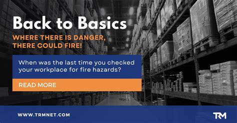 Total Resource Management On Linkedin Back To Basics Where There Is Danger There Could Be Fire