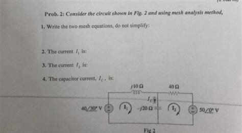 Prob Consider The Circuit Shown In Fig And Chegg