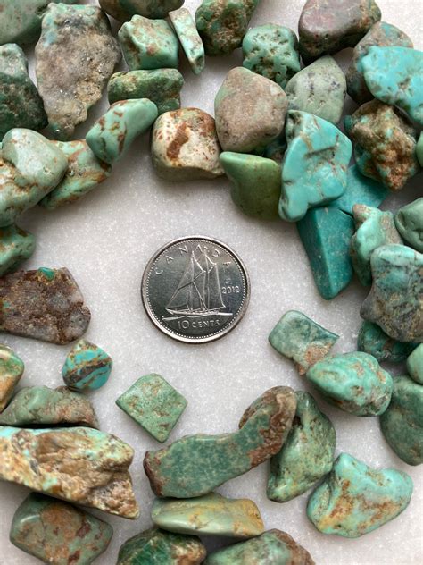 Blue Green Turquoise Tumbled Crystals Includes 5 Grams Etsy