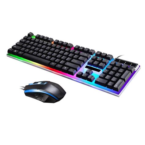 Gaming Keyboard Mouse Set Usb Wired Backlit Colorf Grandado
