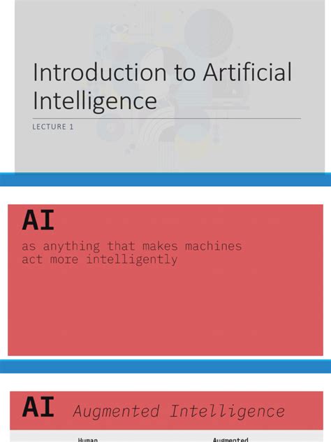 Lecture1introduction To Ai Pdf Artificial Intelligence