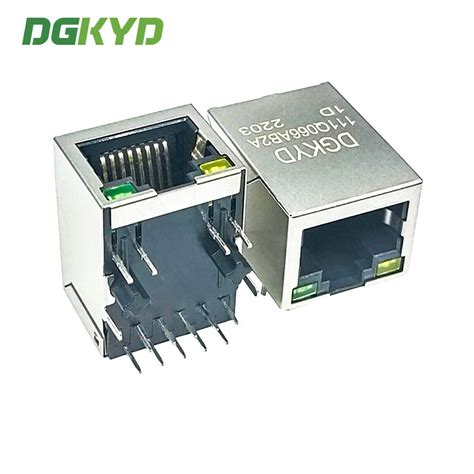 Dgkyd111q066ab2a1d Rj45 Network Connector With Lamp No Shrapnel