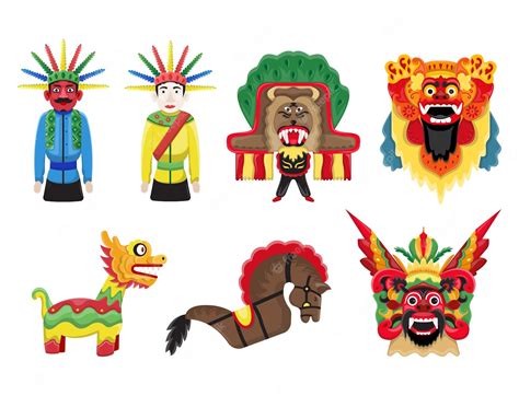 Premium Vector Traditional Nusantara Culture Vector Illustration