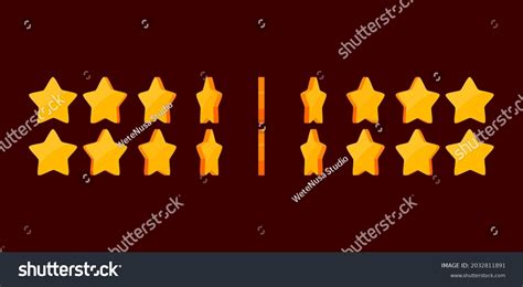 스타 스프라이트 시트 애니메이션 벡터 스톡 벡터로열티 프리 2032811891 Shutterstock