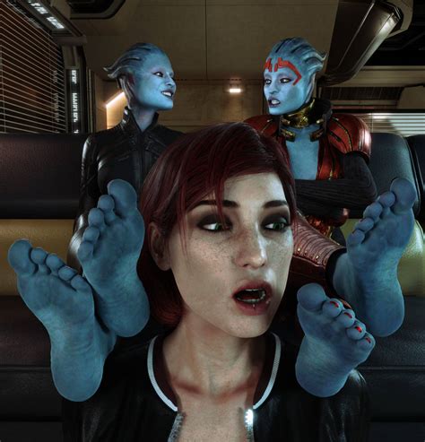 Rule 34 3d 3d Artwork 3girls Alien Alienhuman Alien Girl Asari