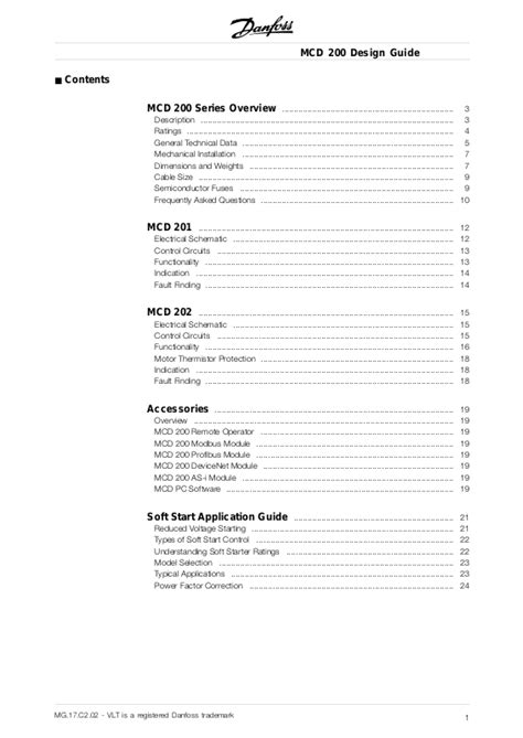 Danfoss Electronics Mcd 200 Design Guide Danfoss Electronics Mcd 200 Design Guide