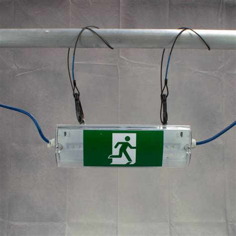 ILLUMINATED EMERGENCY EXIT SIGN ES Lighting Hire LTD