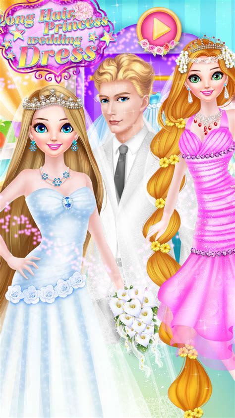 Long Hair Princess Wedding Para Iphone Descargar