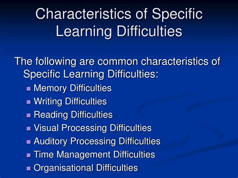 Ppt Specific Learning Difficulties Powerpoint Presentation Free