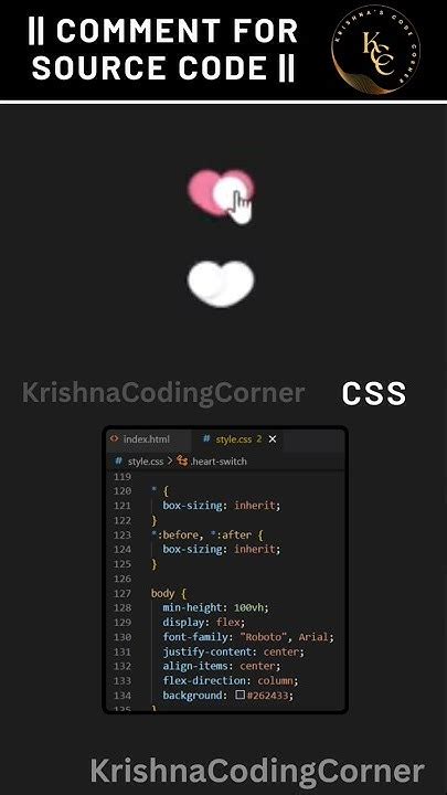 Heart Checkbox Html Css Shorts Coding Css Webdesign Html