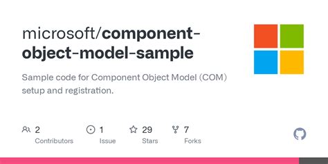 Github Microsoftcomponent Object Model Sample Sample Code For Component Object Model Com
