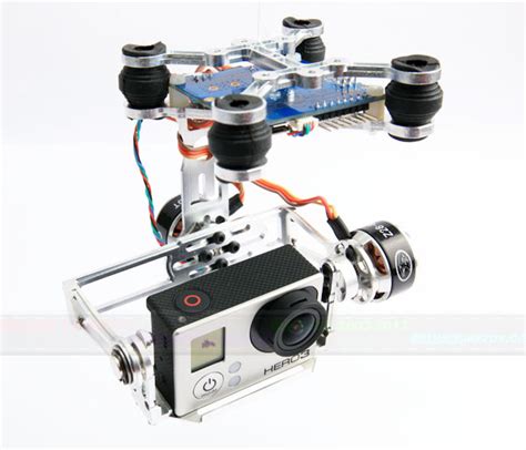 Cnc Aluminum Axis Brushless Gimbal Frame For Gopro Gopro