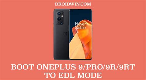 Boot OnePlus Pro R RT To EDL Mode Methods DroidWin