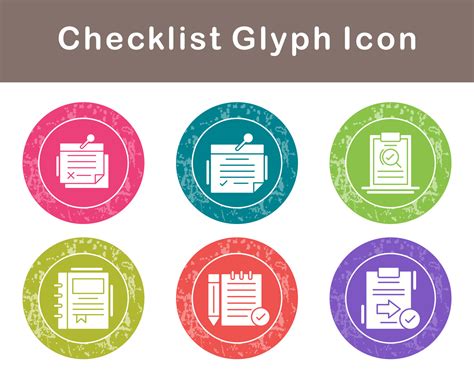 Checklist Vector Icon Set 21381750 Vector Art At Vecteezy