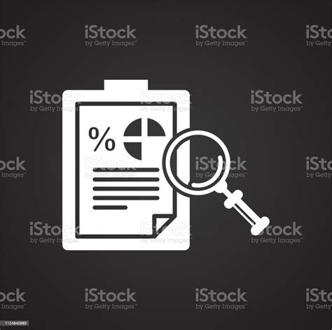 그래픽 및 웹 디자인 현대 간단한 벡터 기호에 대 한 검은 배경에 데이터 Analysys 아이콘 인터넷 개념입니다 웹사이트 디자인 웹 버튼 또는 모바일 애플 리 케이 션에