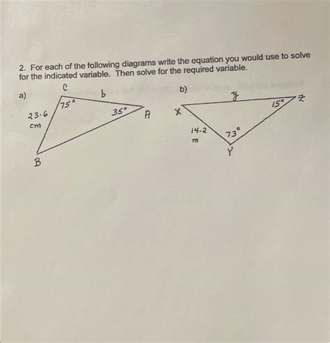 Solved For Each Of The Following Diagrams Write The Chegg