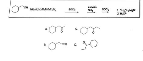 Solved Based On The Following Reaction Sequence What Is The Chegg
