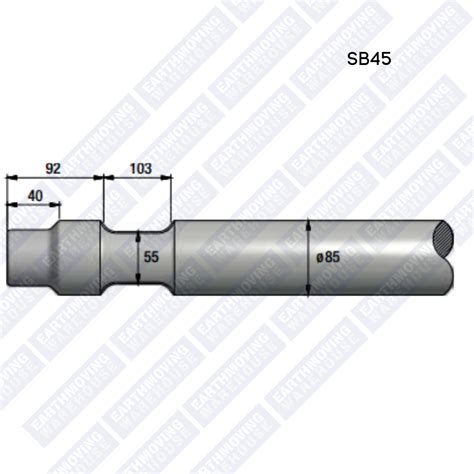 Chisel To Suit Soosan Sb45 Rock Breaker
