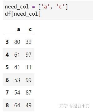 Python数据处理必会pandas读取行或列 知乎