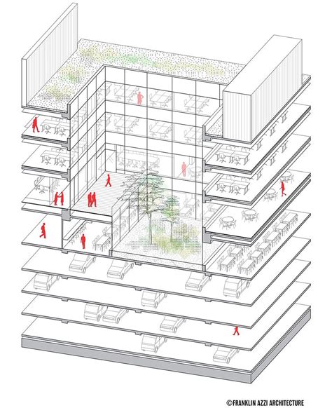 workstation office building at courbevoie by franklin azzi architecture konsept diyagramı