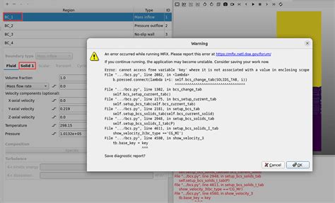 Gui Bug And Solid Phase Cannot Be Fluidized Using Mfix Tfm Mfix