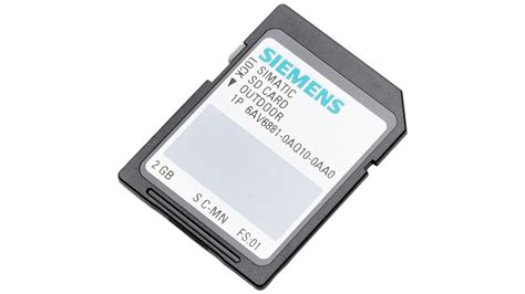 6av6881 0aq10 0aa0 Siemens Sd Card For Use With Hmi Tia V16 Rs