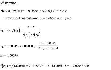 [solved] false position method show complete step by step solution