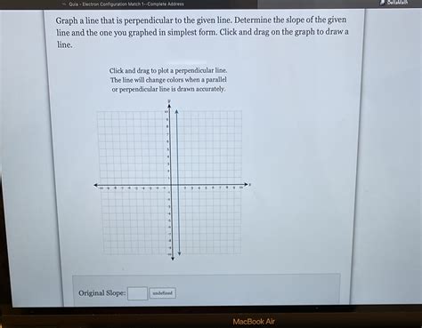 Solved Original Slope Perpendicular Slope Quia Electron Configuration Course Hero