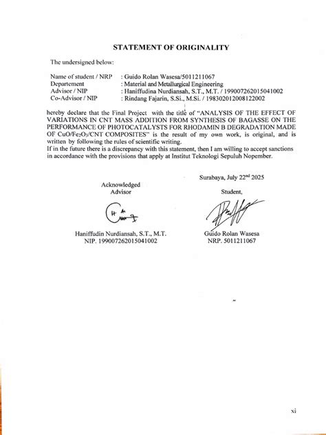 Statement Of Originality Pdf