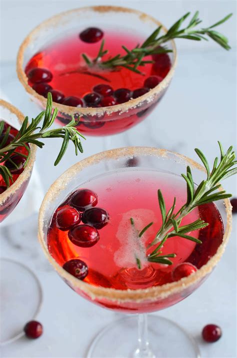 Cranberry Sparkler Cocktail W Cinnamon And Sugar Rim Worn Slap Out