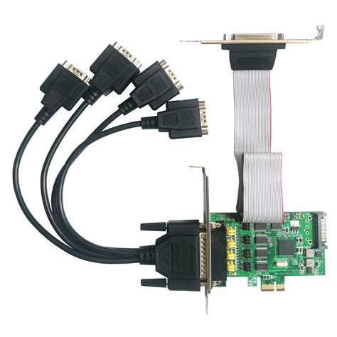 Pci E转4个串口 1个并口卡 带供电功能，适配国产平台 深圳市西霸科技有限公司