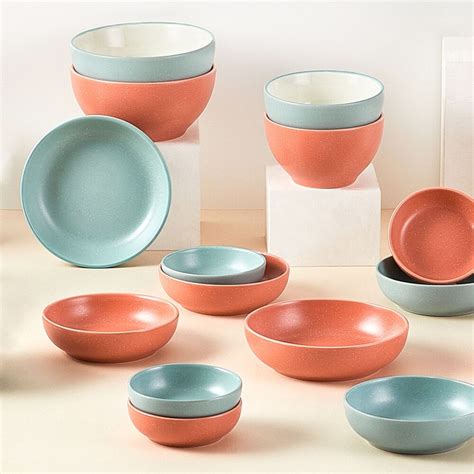 코타컬러 디너세트 28p모닝블루이브닝코랄 감도 깊은 취향 셀렉트샵 29cm