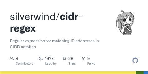 github silverwind cidr regex regular expression for matching ip