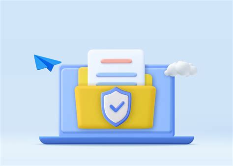 3d Secure Confidential Files Folder With Paper Documents Access And Private Lock 3d Rendering