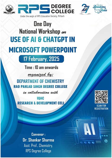 Chemistry National Workshop On Use Of Ai And Chatgpt In