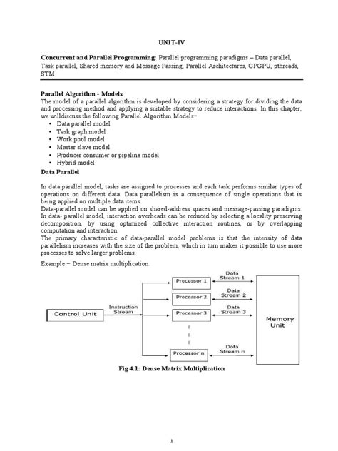Cpp Unit 4 Pdf Message Passing Interface Central Processing Unit