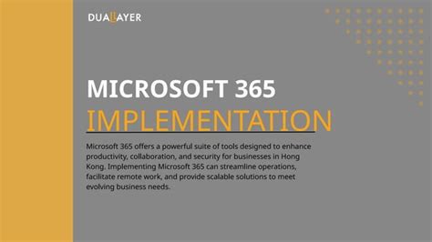Microsoft 365 Implementation Boosting Business Efficiency Pptx