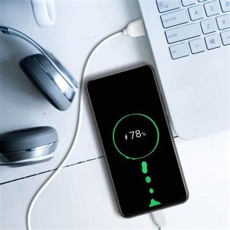 Câble Usb Charge And Synchro Blanc Usb Type C Longueur 1m Compatible Smartphone Et