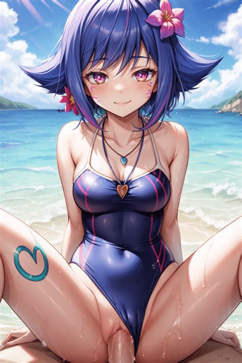 League Of Legends Free Sex Art Neeko Lol Facial Markings Beach League Of Legends Wild