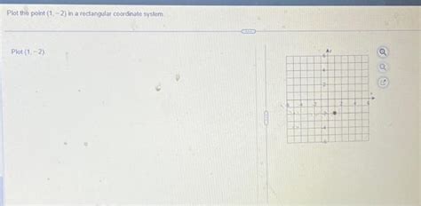 Solved Plot The Point 1 2 In A Rectangular Coordinate