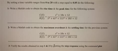Solved By Setting A Time Variable Ranges From To With A Chegg Com