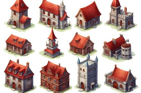 Premium Photo Cartoon Illustration Isometric Game Assets For Map