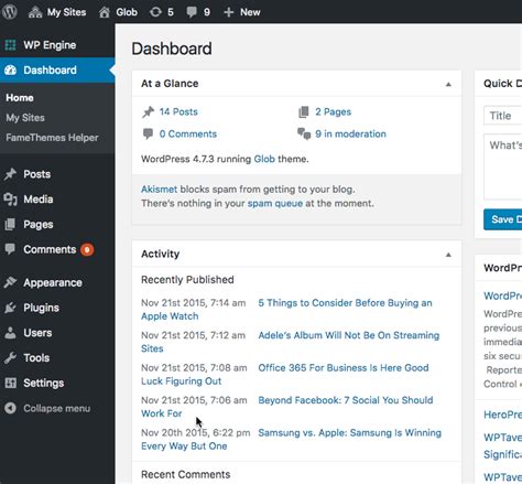 Glob Documentation Famethemes Documentation