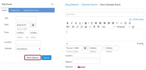 Calendar Duplicate Event It Connect