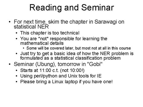 Information Extraction Lecture 3 Rulebased Named Entity Recognition