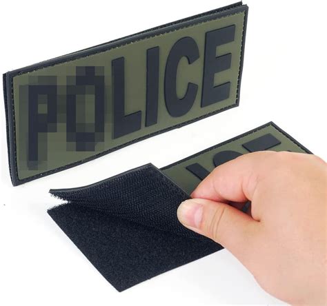 Pvc Police Patch Hook Fastener For Military Tactical Vest Combat Plate